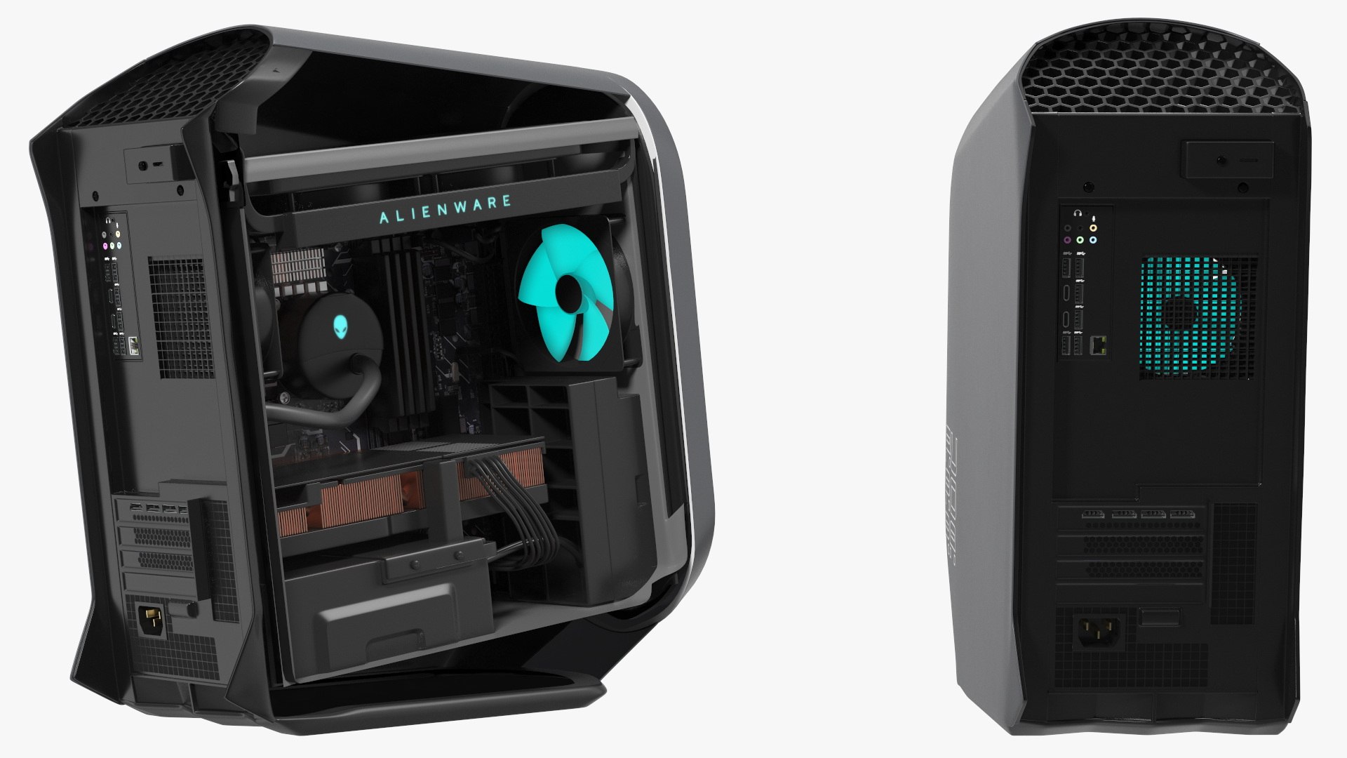 3D Gaming Desktop Alienware Aurora Black model - TurboSquid 2137129