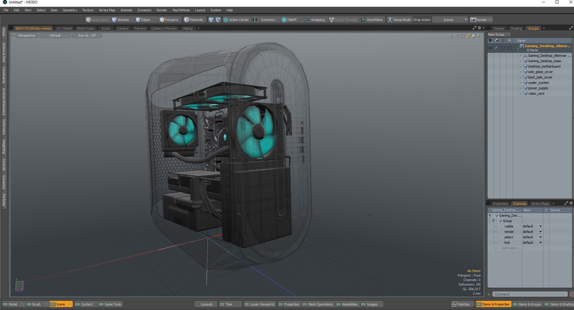 3D Gaming Desktop Alienware Aurora Black Model - TurboSquid 2137129