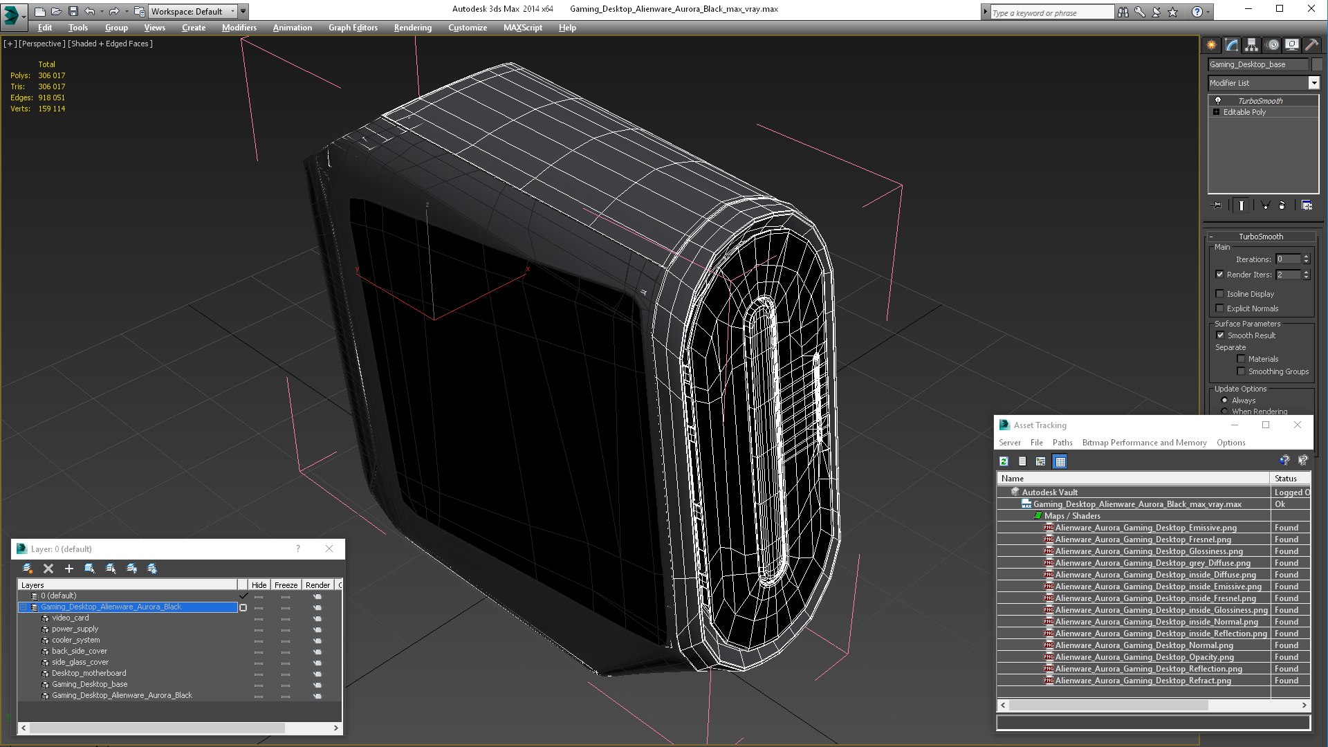 3D Gaming Desktop Alienware Aurora Black Model - TurboSquid 2137129