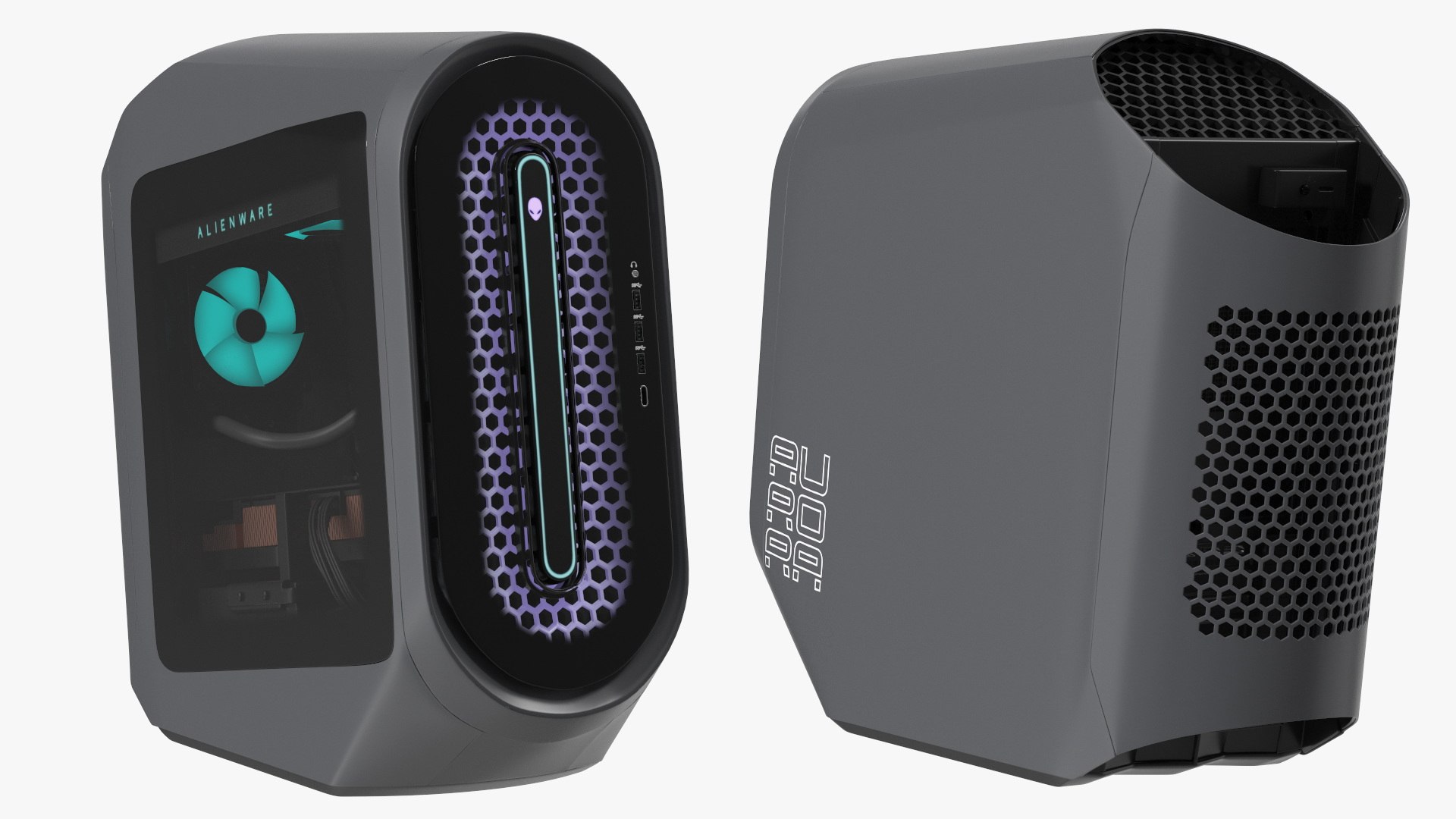 3D Gaming Desktop Alienware Aurora Black model - TurboSquid 2137129