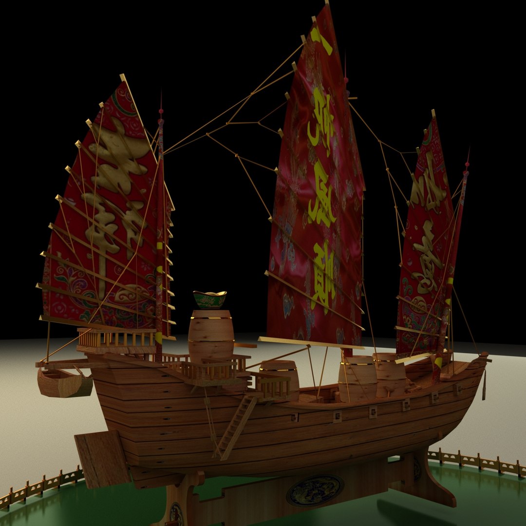 Chinese Junk 3D Model - TurboSquid 1562160