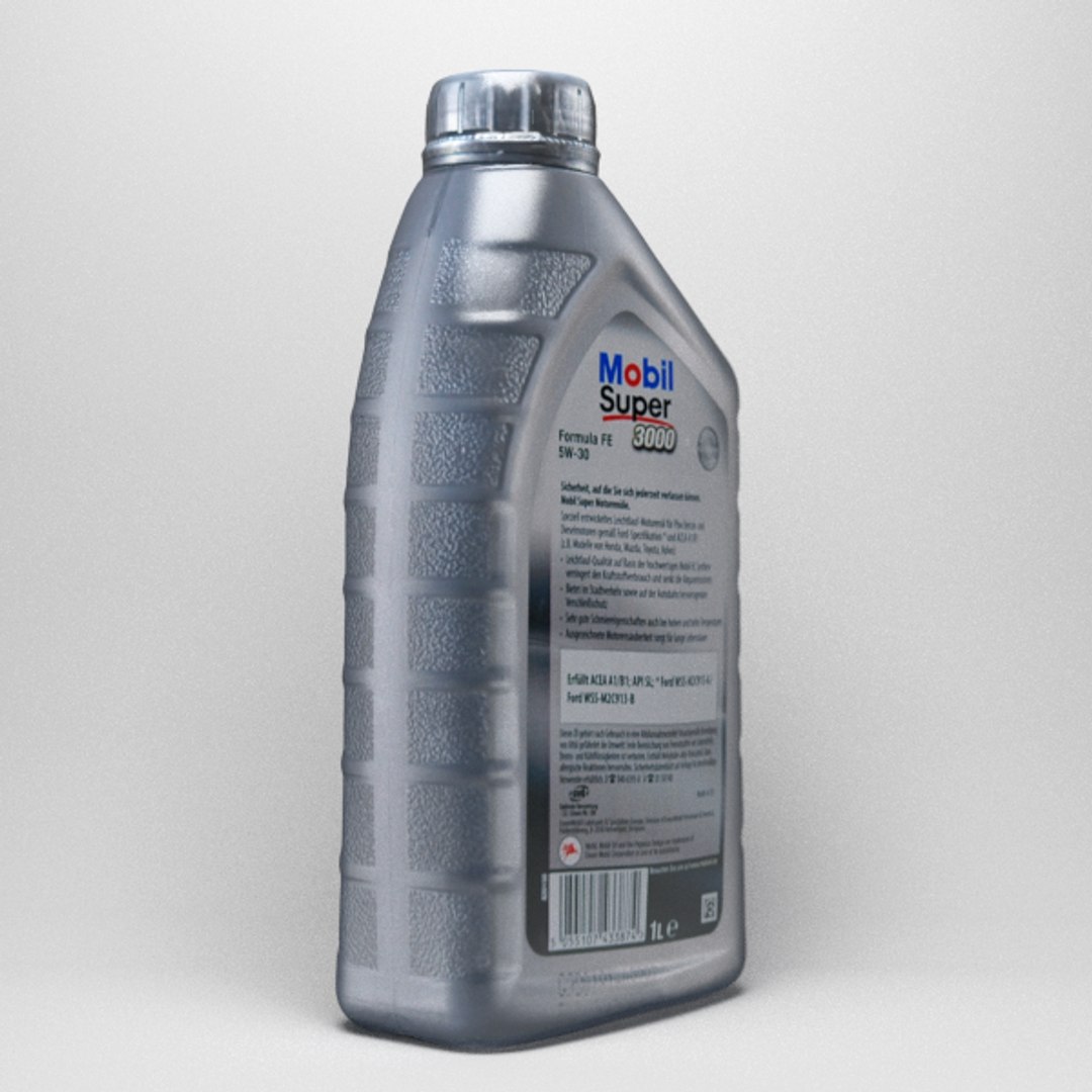 3d 3ds Mobil Super 3000 Bottle