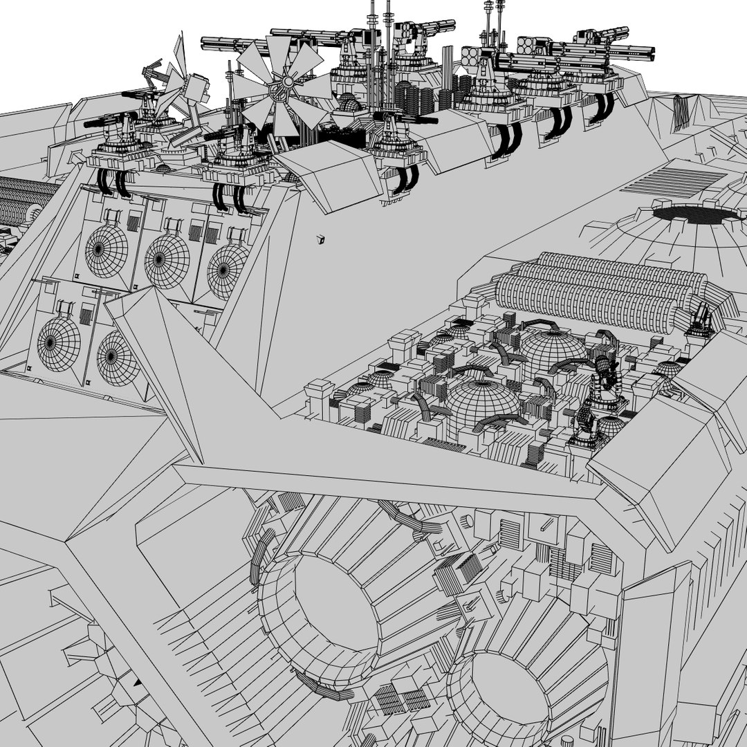 titan destroyer turrets 3d model