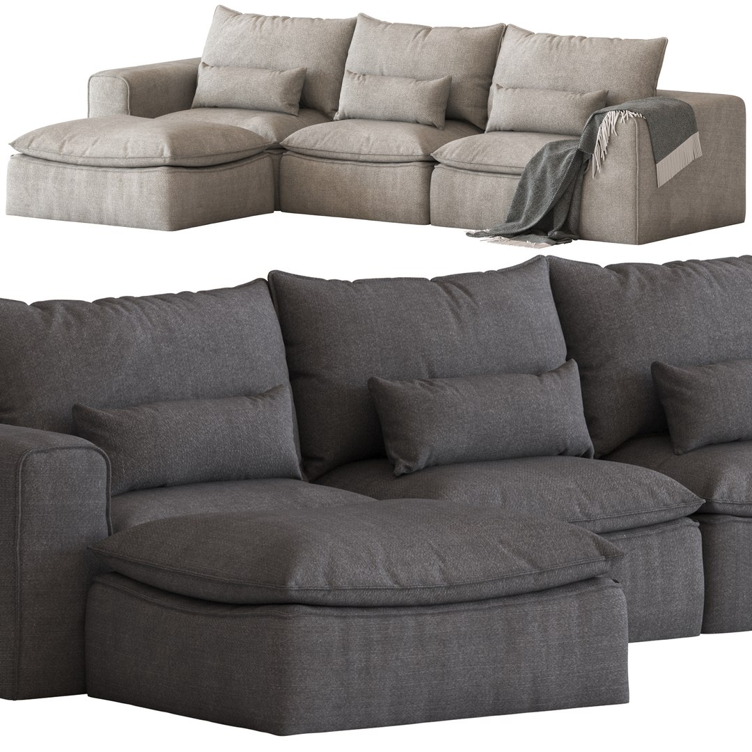 3D Globewest Orlando Slouch Sofa - TurboSquid 2184566