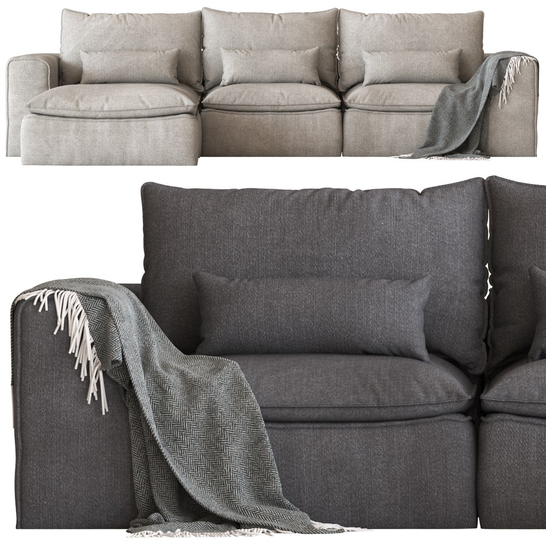 3D Globewest Orlando Slouch Sofa - TurboSquid 2184566