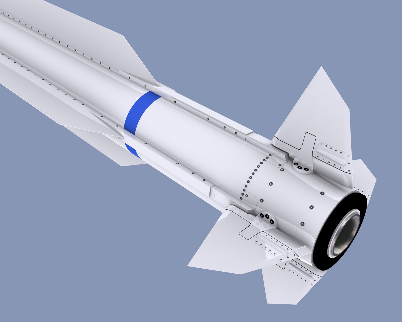 Rim-161 Sm-3 Missile 3d Model