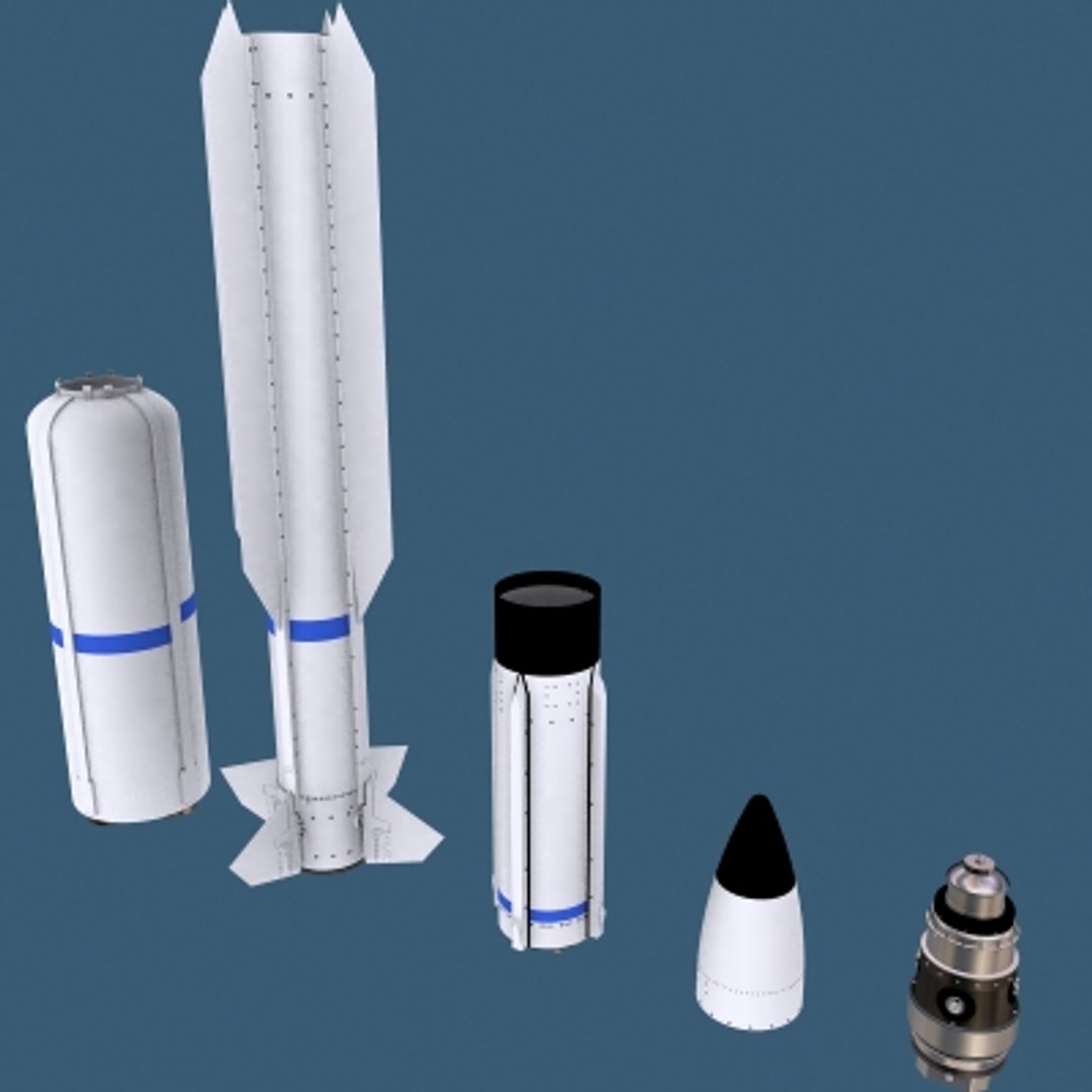 rim-161 sm-3 missile 3d model