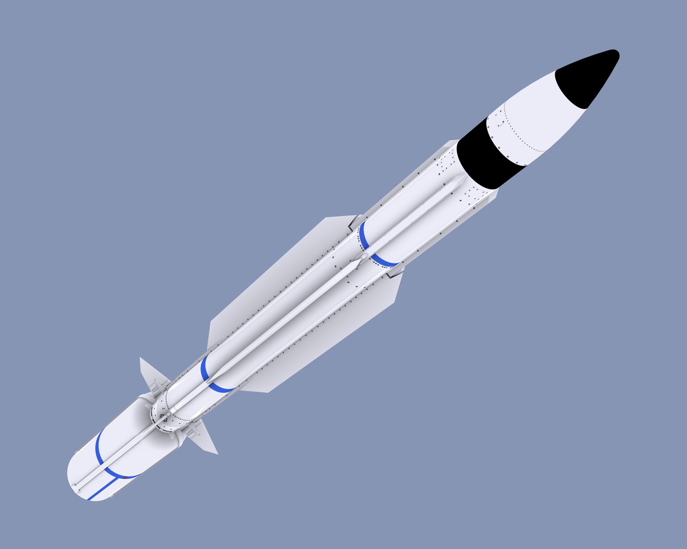 Rim-161 Sm-3 Missile 3d Model