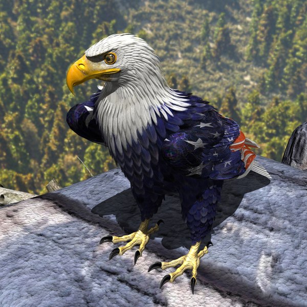 stars eagle 3d max