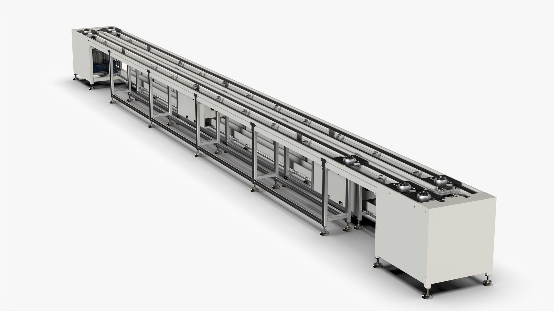 3D Automatic Motor Industry Double Speed Line Production Line Model ...