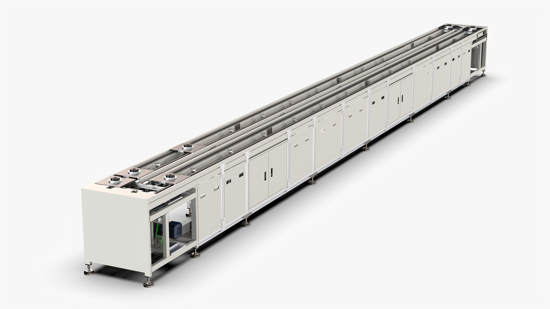 3D Automatic Motor Industry Double Speed Line Production Line Model ...