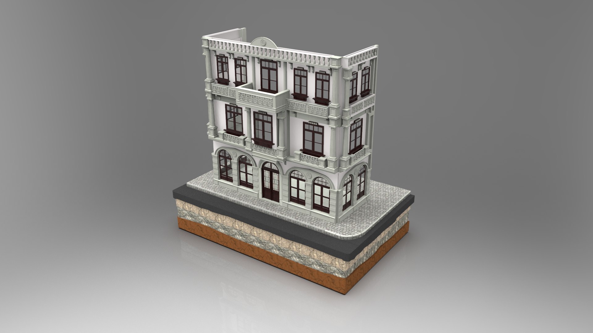 3D Model Istanbul Stone Building - TurboSquid 1564272