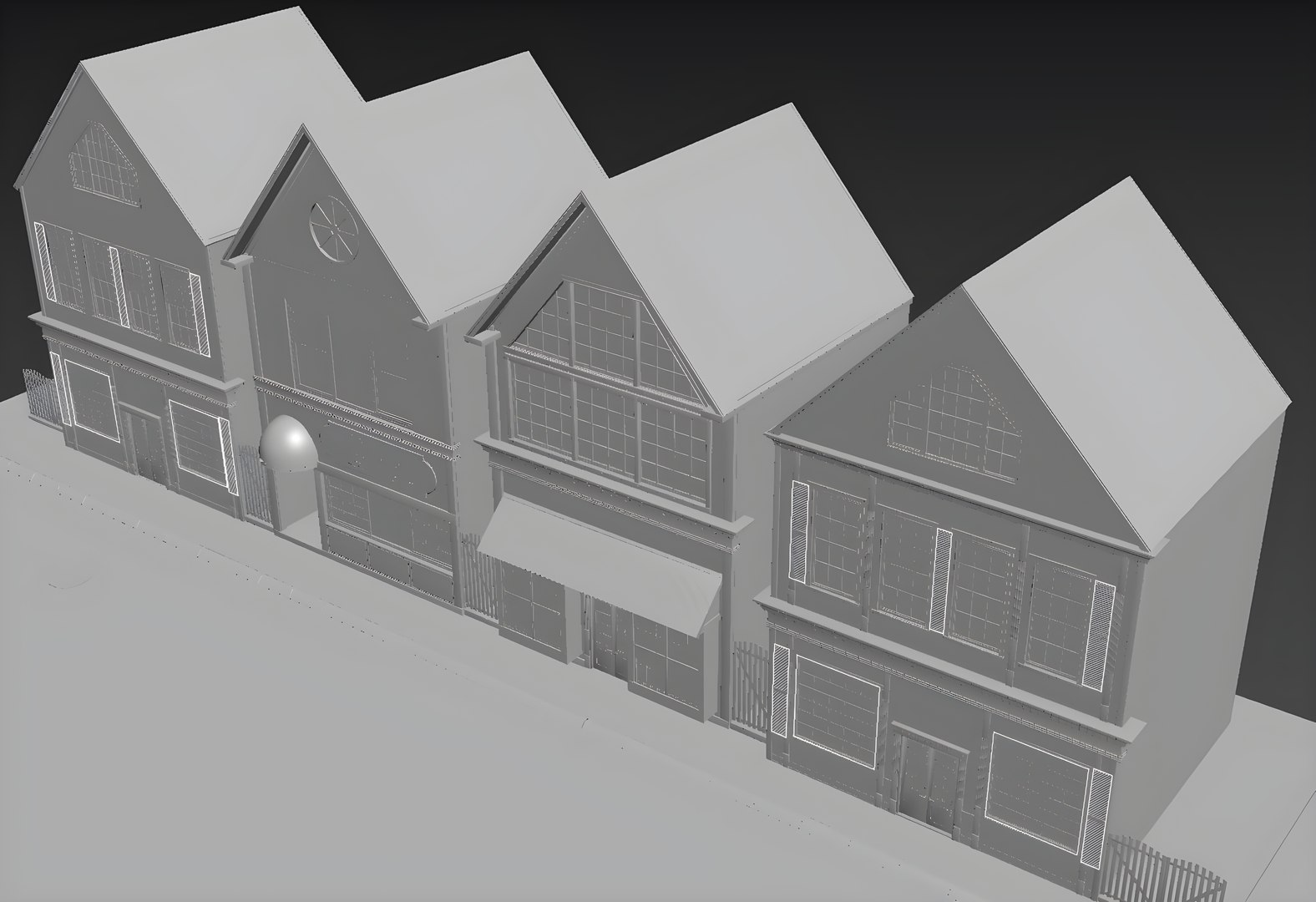 Realistic Buildings model - TurboSquid 2068154