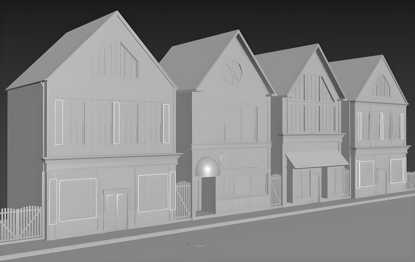 Realistic Buildings model - TurboSquid 2068154