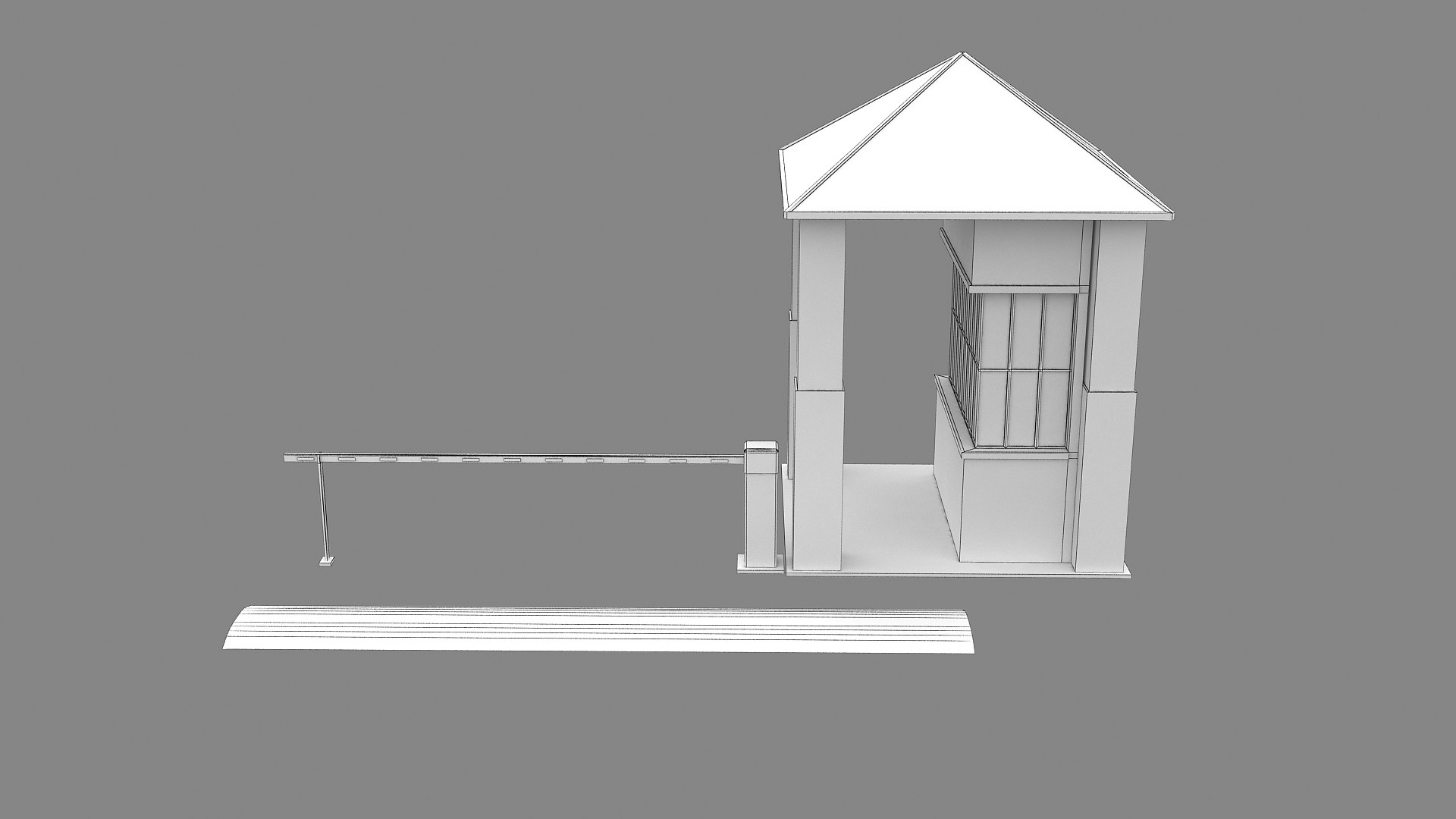 Security Gate 3D Model - TurboSquid 2382204