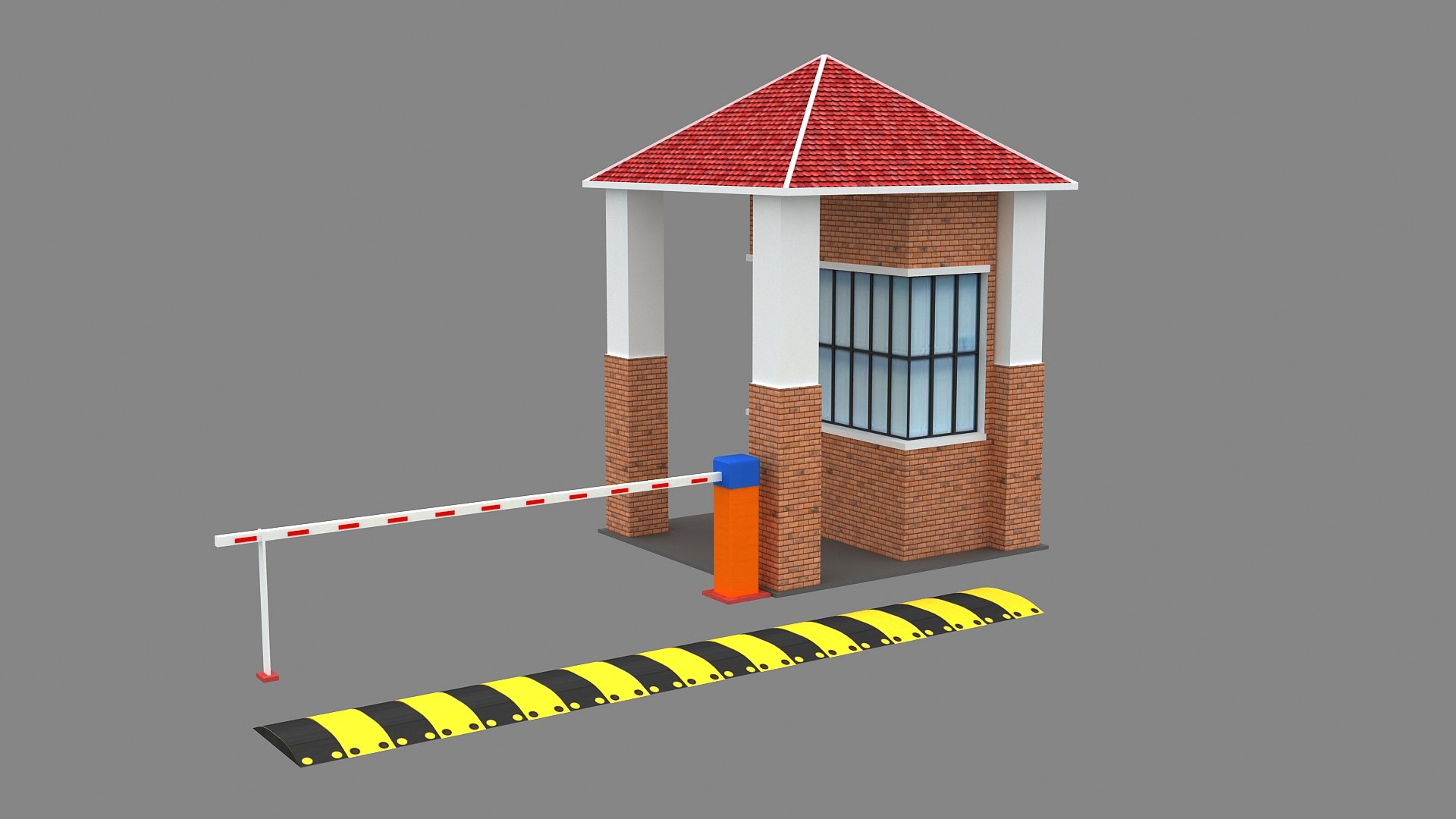 Security Gate 3D Model - TurboSquid 2382204