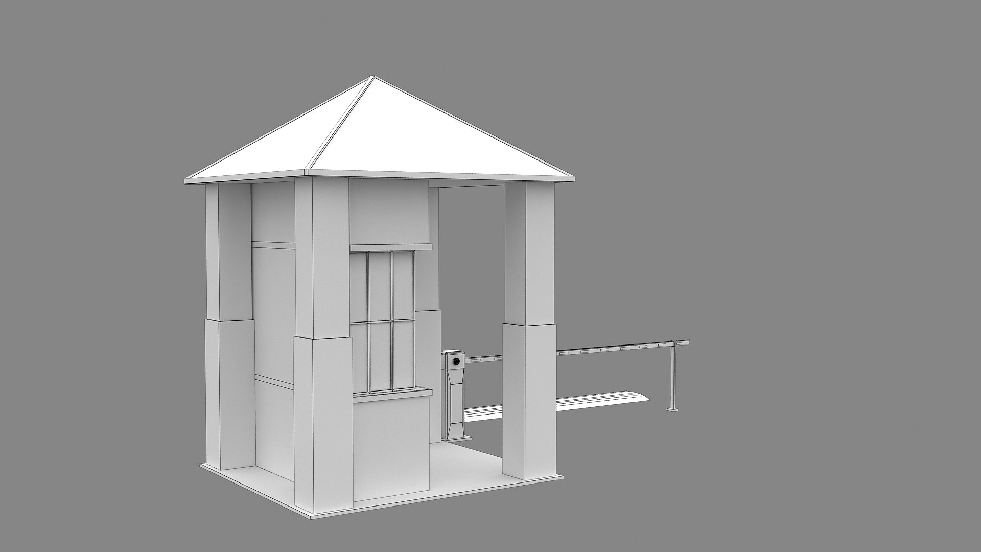 Security Gate 3D Model - TurboSquid 2382204