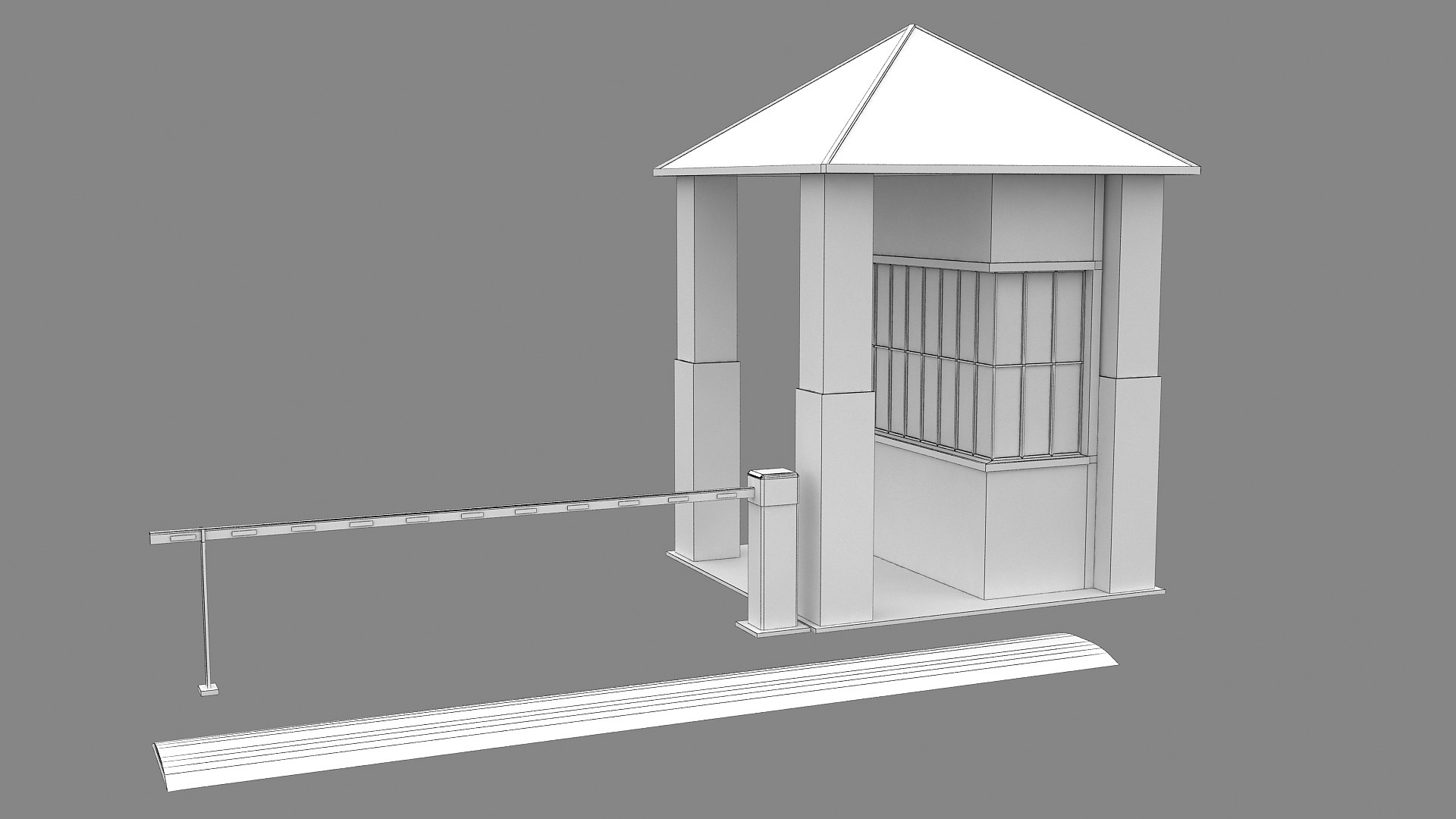 Security Gate 3D Model - TurboSquid 2382204