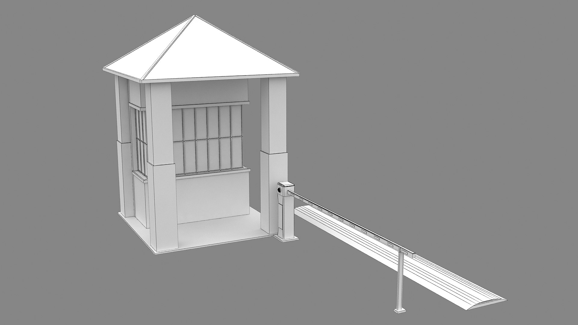 Security Gate 3D Model - TurboSquid 2382204