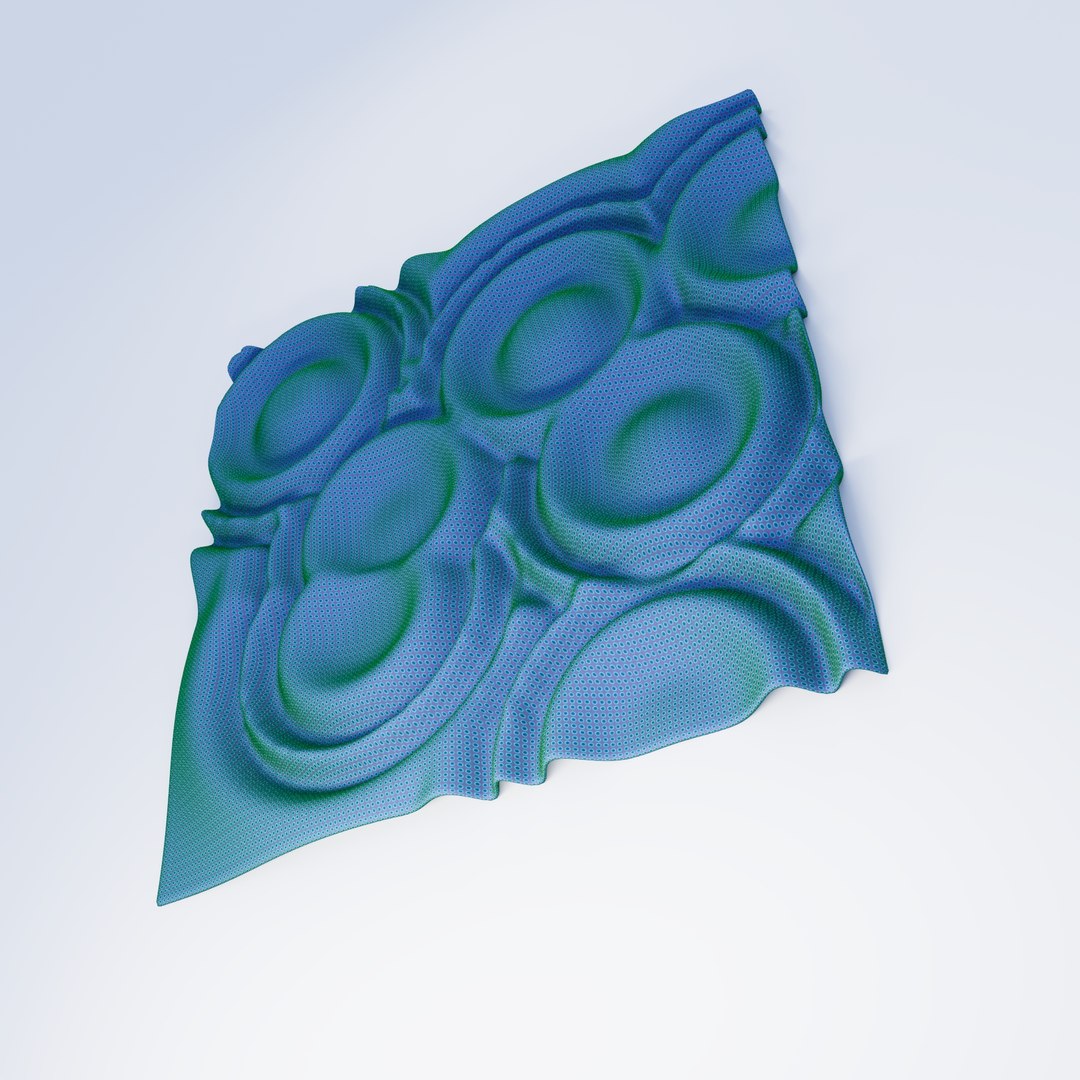 3D Acoustic Diffusor Parametric Wall Panel 02 - TurboSquid 2079370