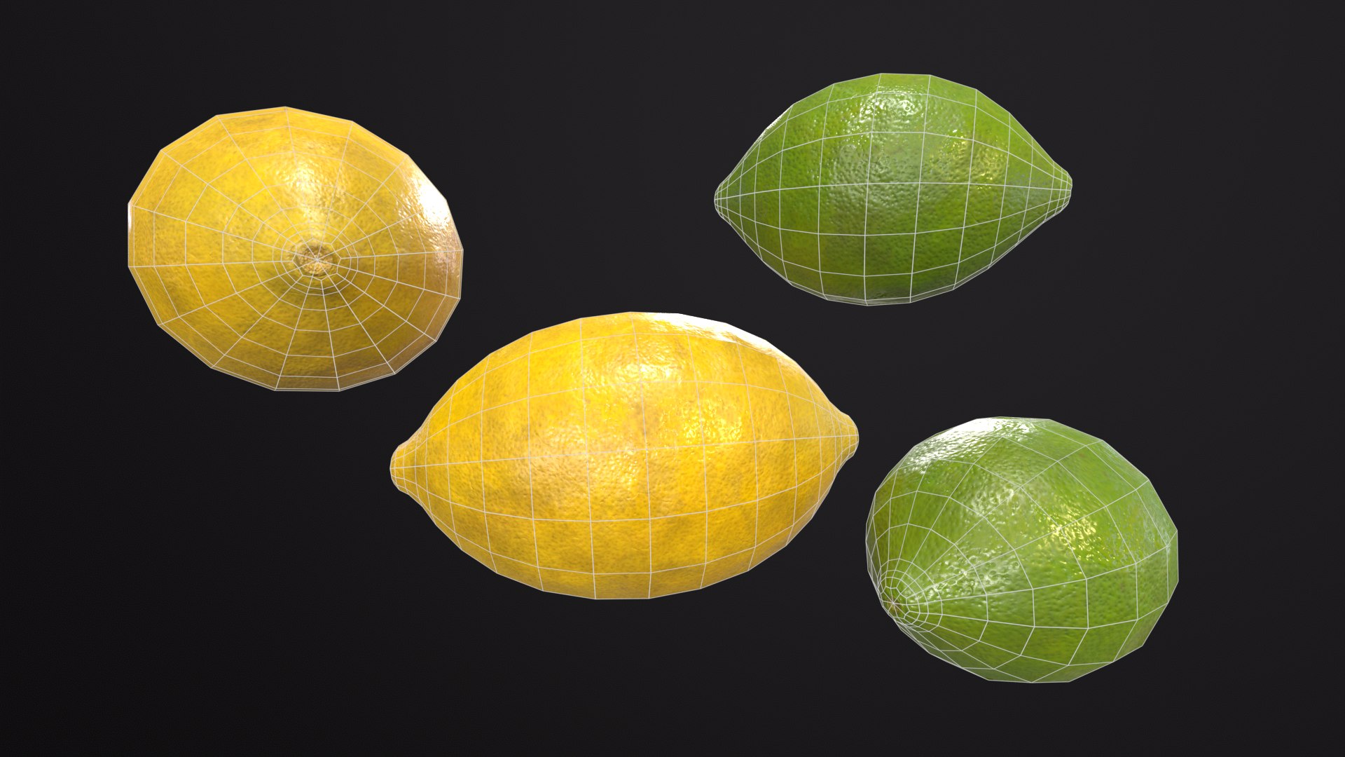 3D model Lemon and Lime - TurboSquid 2175280