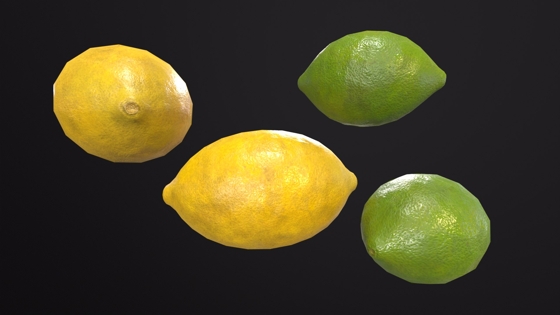 3D model Lemon and Lime - TurboSquid 2175280