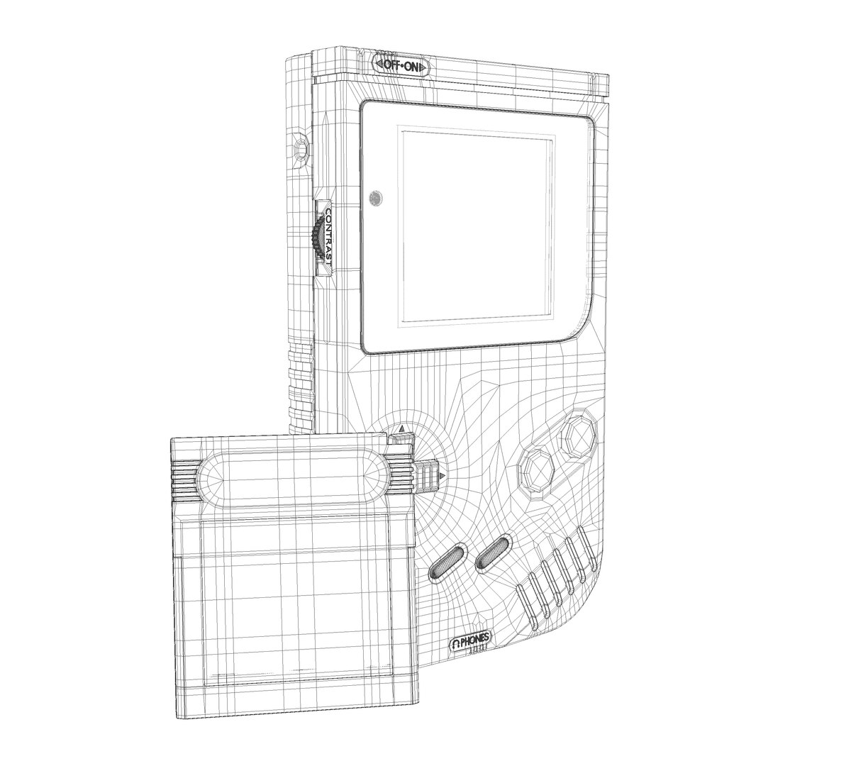 Nintendo Gameboy 3D - TurboSquid 2186722