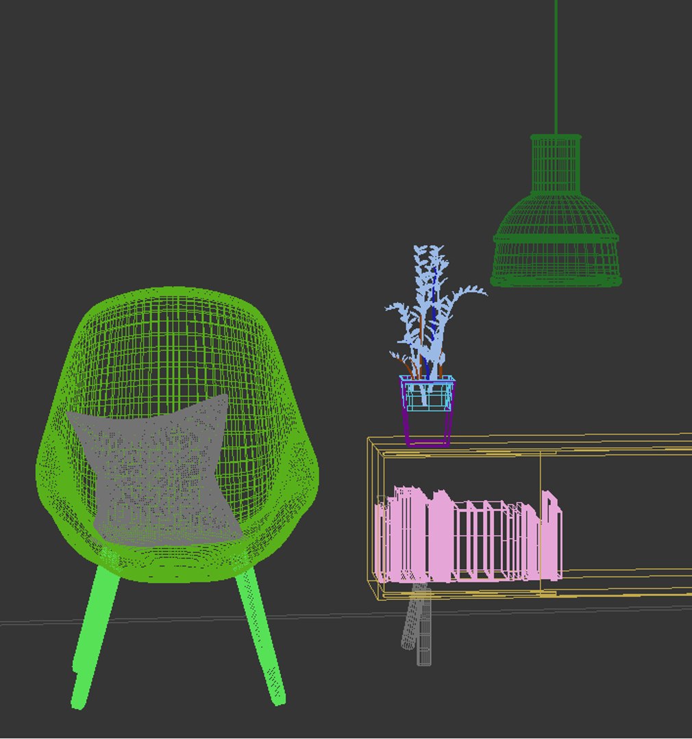 3D Reading Corner Model - TurboSquid 1298977