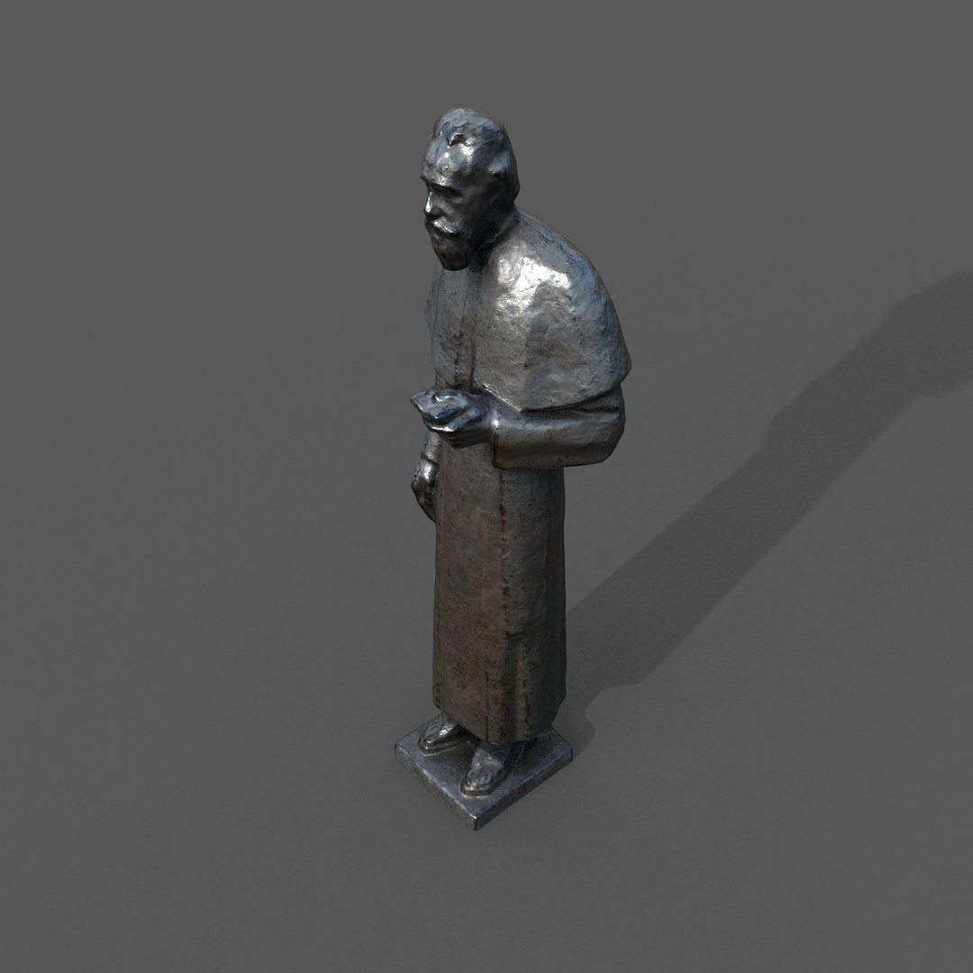 Priest Statue 3D Model - TurboSquid 1426531