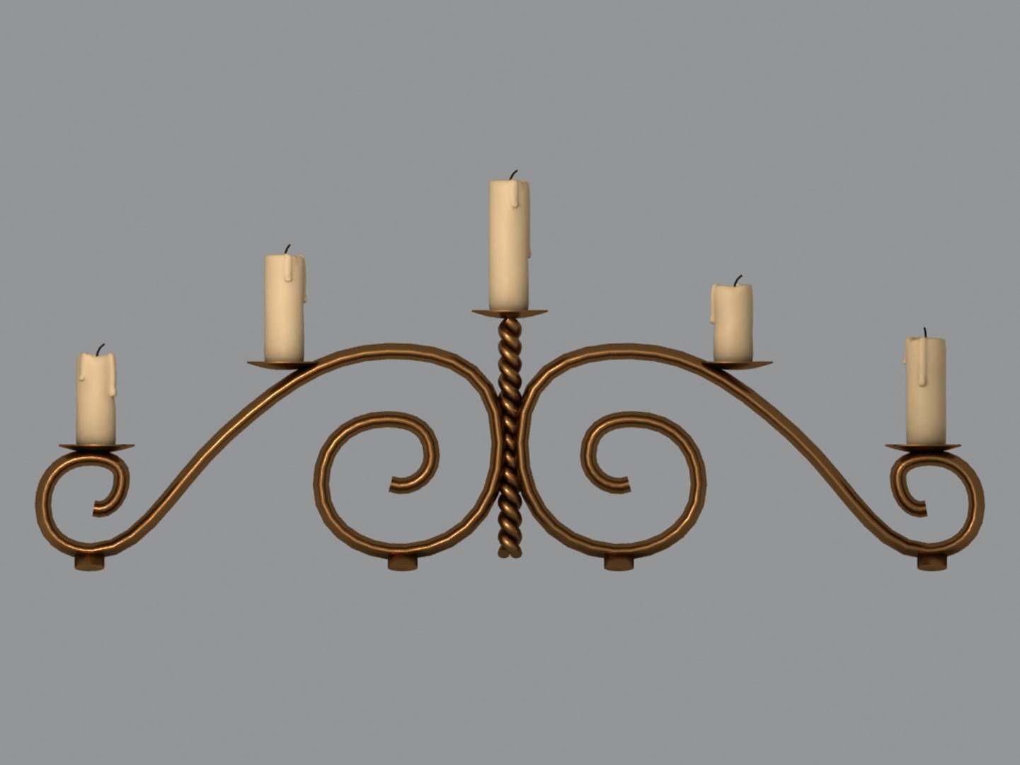 3d Model Stick Candels Candelstick