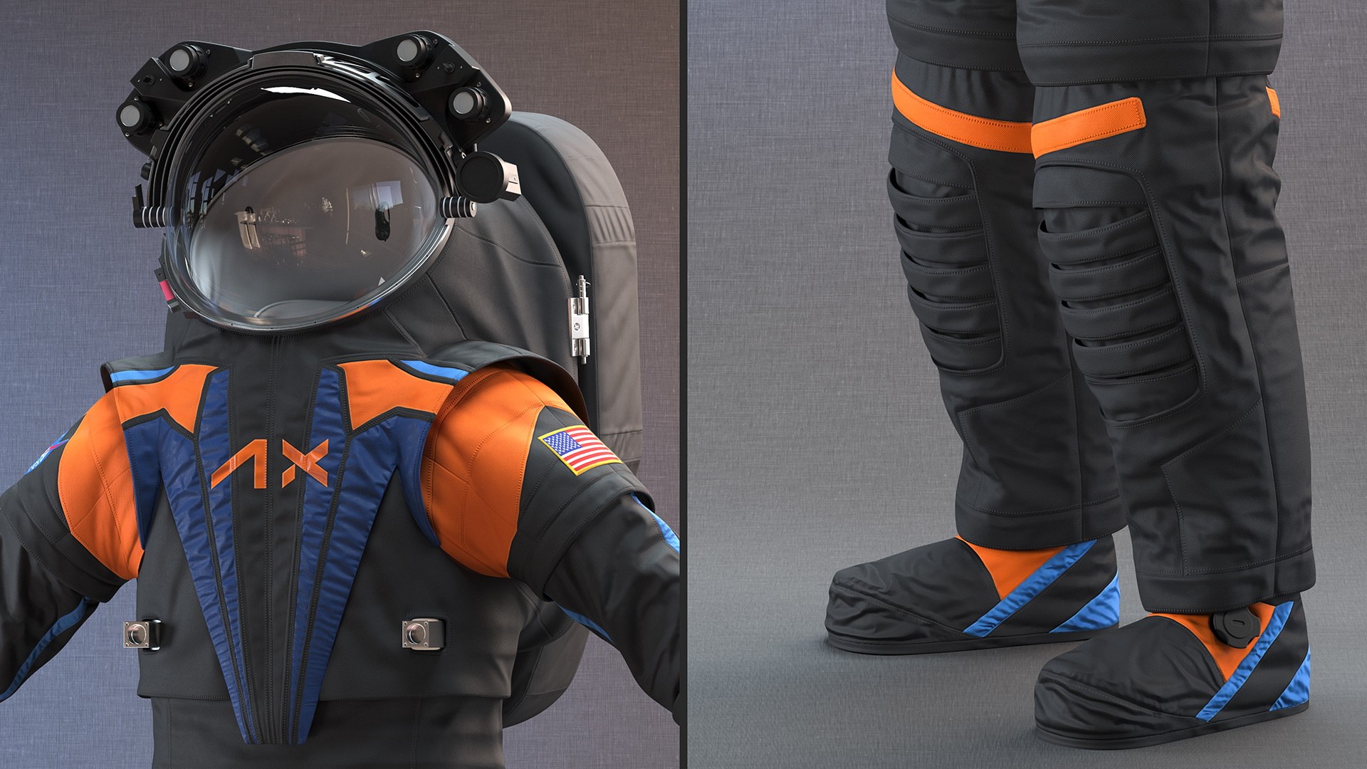 3D model NASA Axiom Spacesuit Empty - TurboSquid 2113330