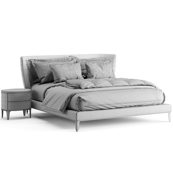 3D Poliform Gentleman Bed model - TurboSquid 1738317