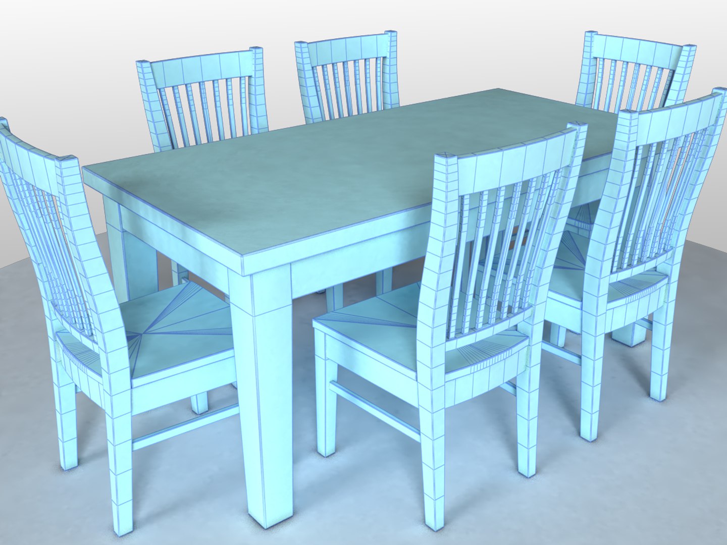 3ds Max Dining Table Chair