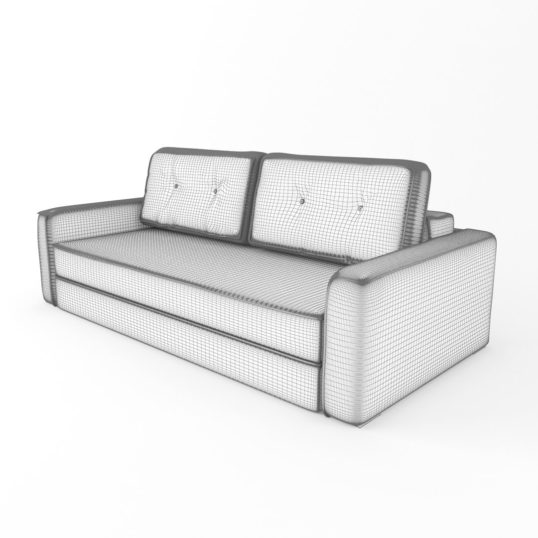 3d Model Sofa Silvio Pufetto