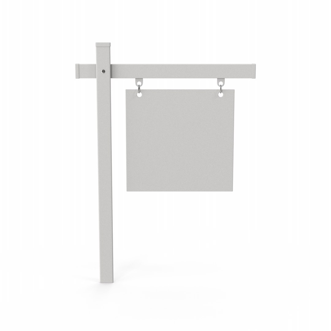 Real Estate Signboard 3D Model - TurboSquid 2183804