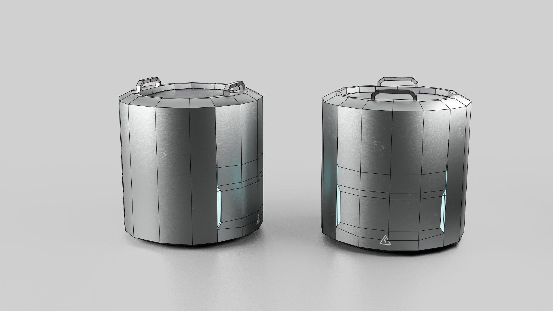 3D Low Poly Scifi Battery Pack Model - TurboSquid 2222230