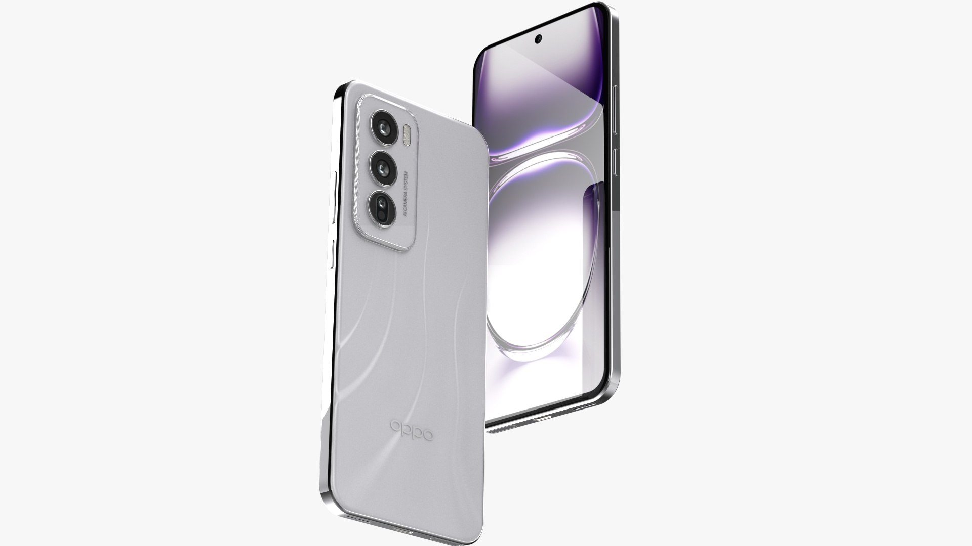 OPPO Reno 12 Black Millenium Silver 3D Model - TurboSquid 2231334
