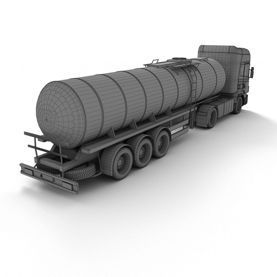 3D Tanker Truck Model - TurboSquid 1594051