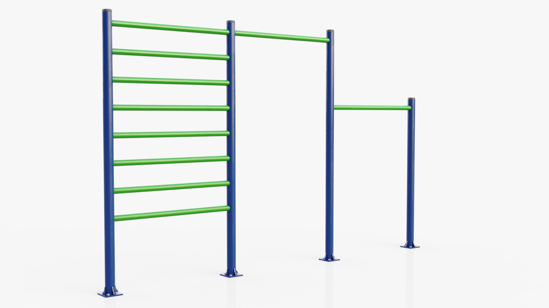 Outdoor Gym Set Model - TurboSquid 2124562