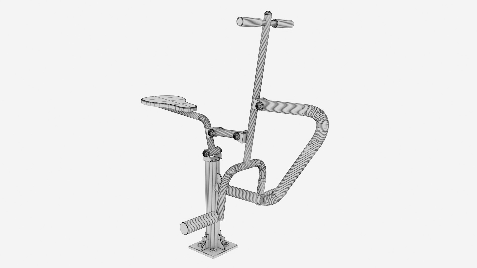 Outdoor Gym Set Model - TurboSquid 2124562