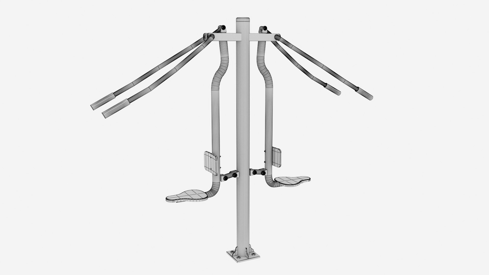 Outdoor Gym Set Model - TurboSquid 2124562