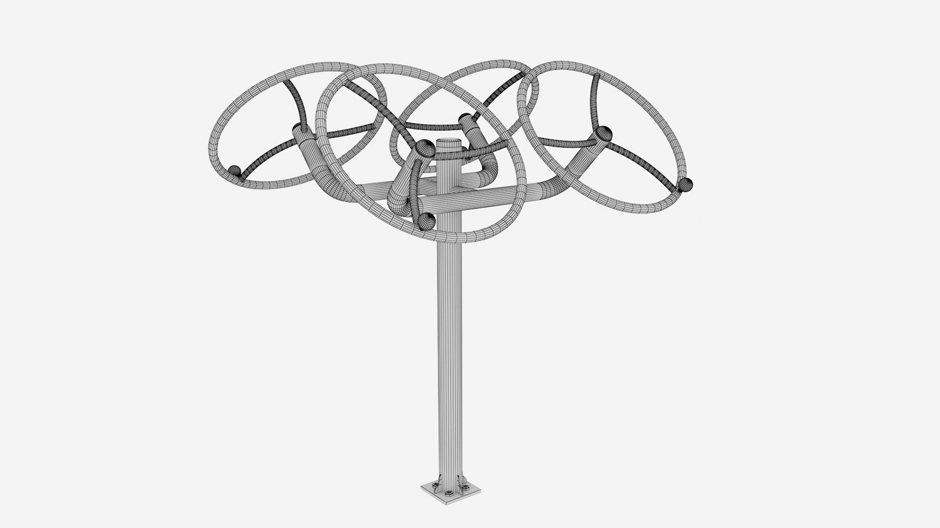 Outdoor Gym Set Model - TurboSquid 2124562