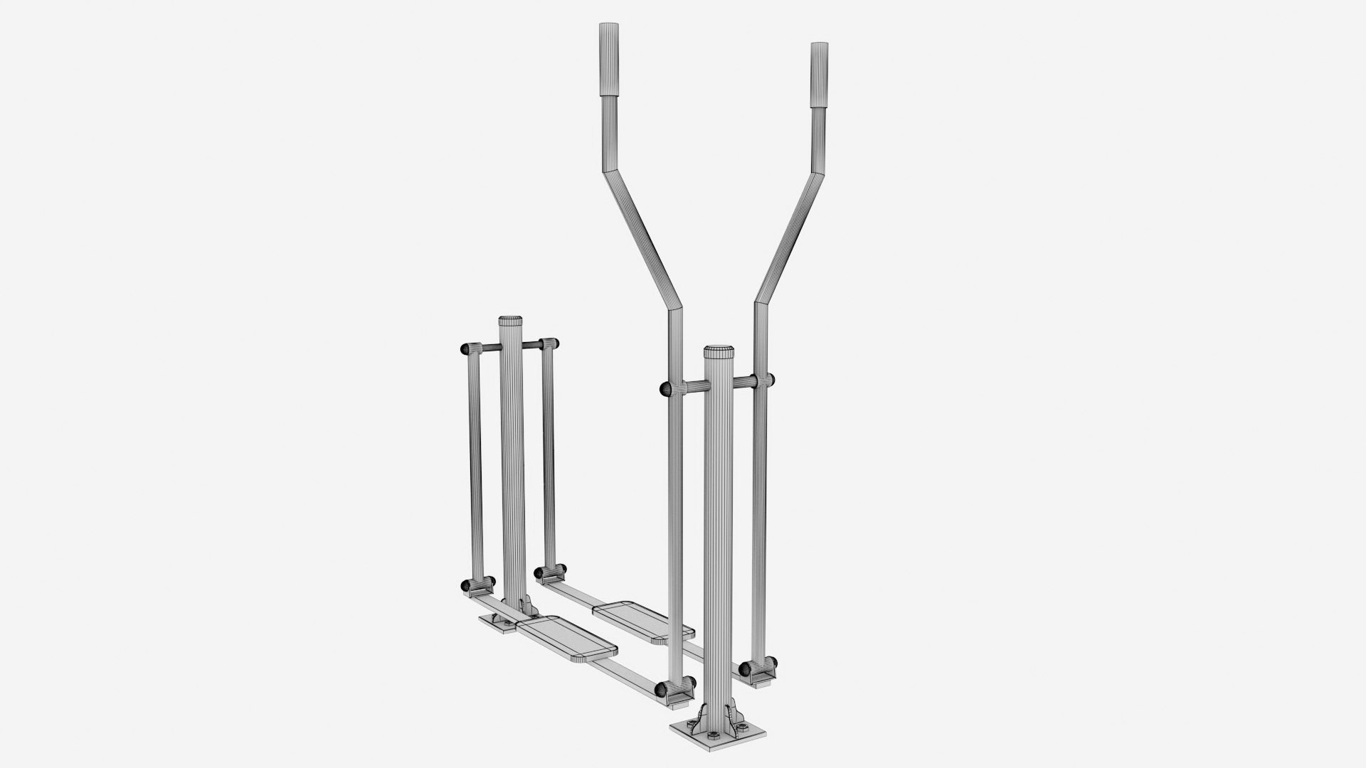 Outdoor Gym Set Model - TurboSquid 2124562