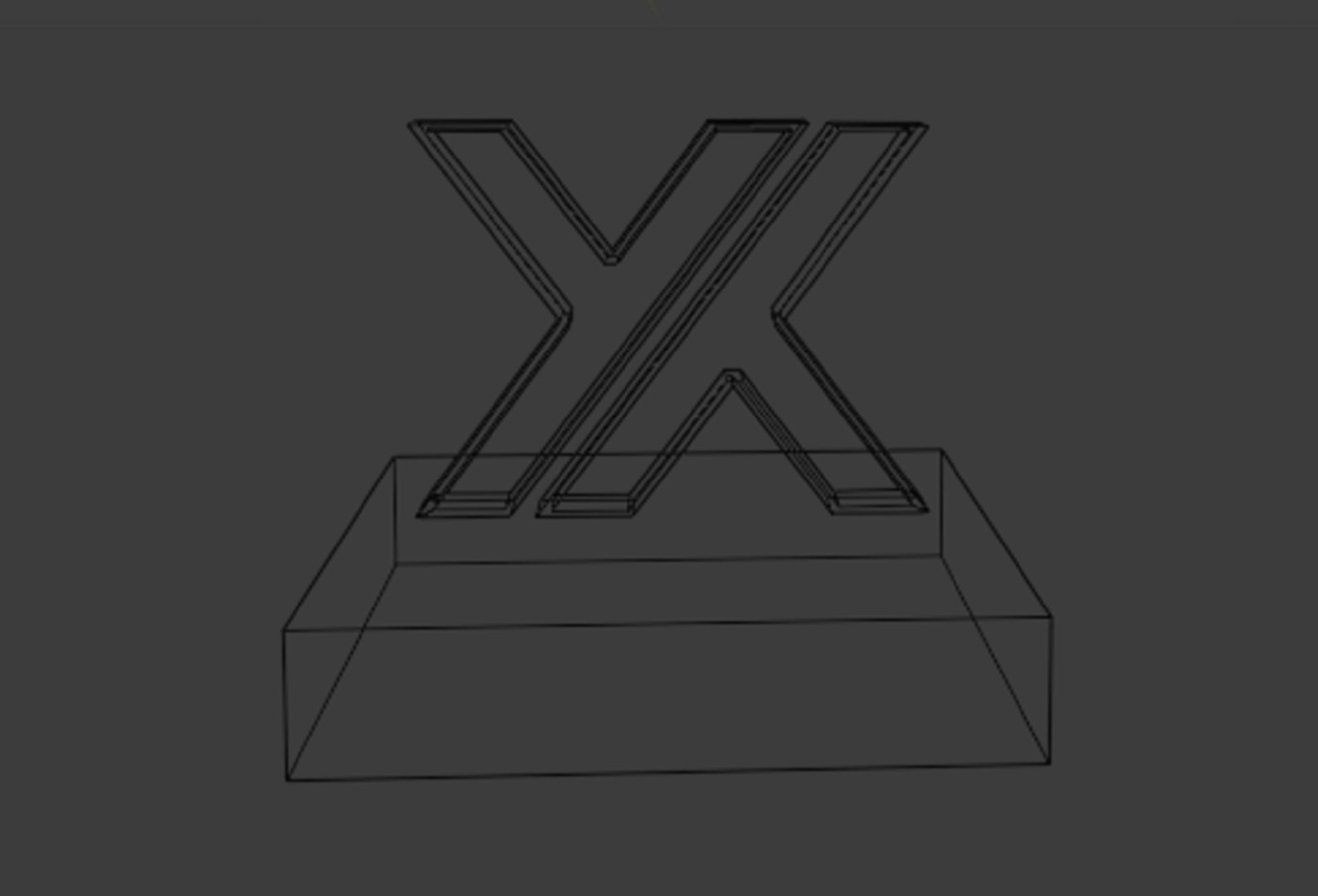 Stylized Abstract X 3D Model - TurboSquid 1638421