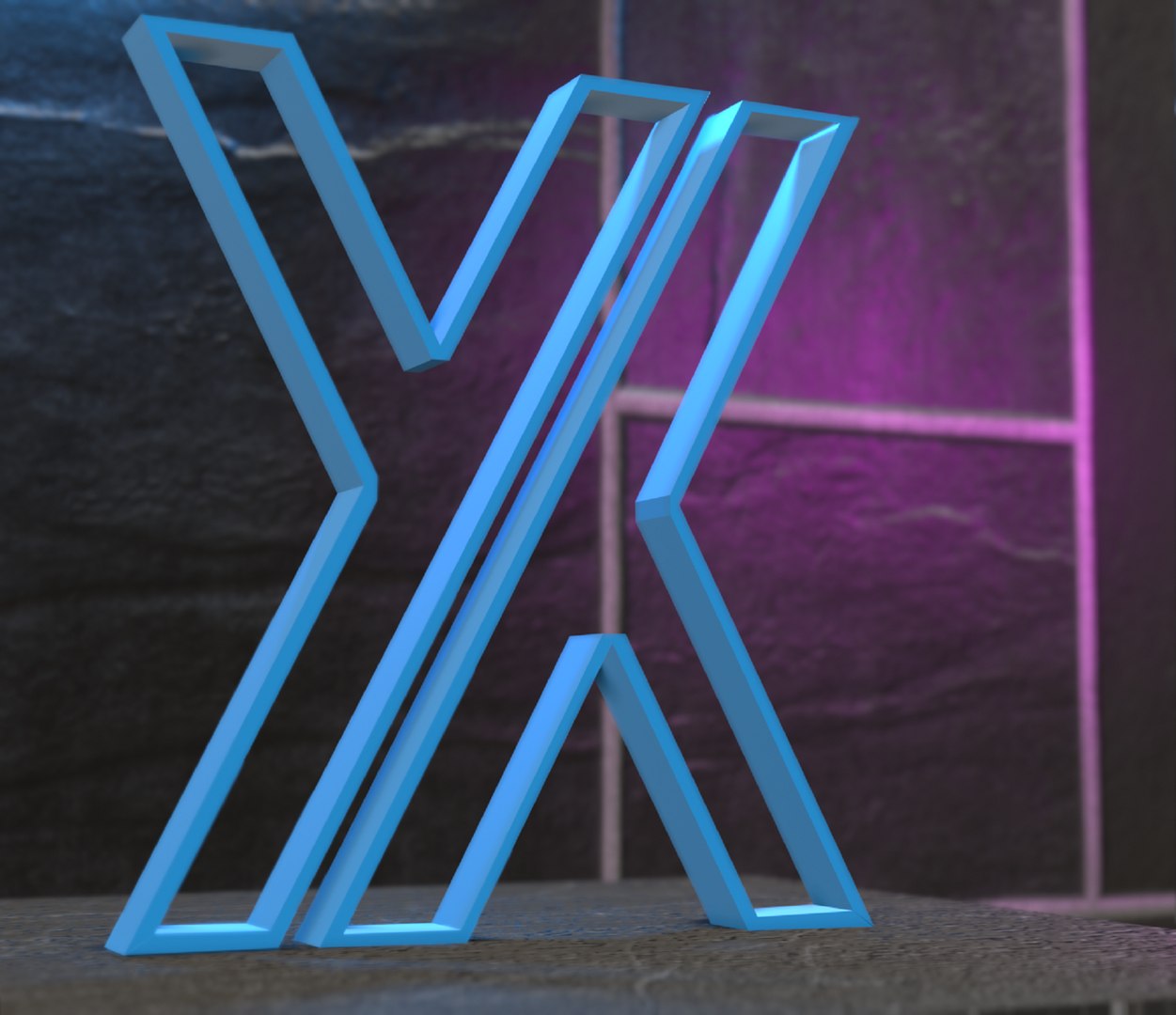 Stylized Abstract X 3D Model - TurboSquid 1638421