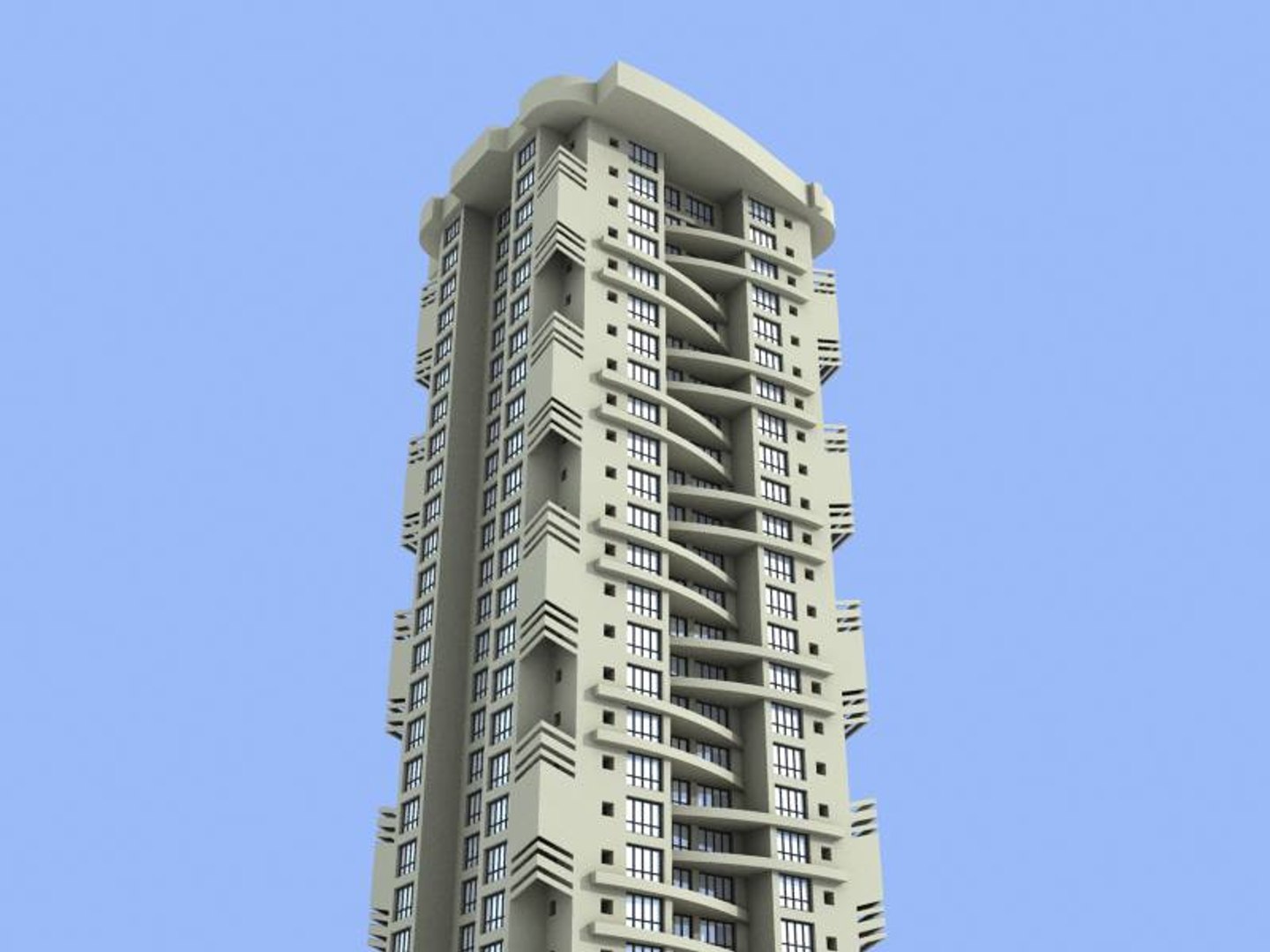 3d Mumbai Skyscraper Building Model