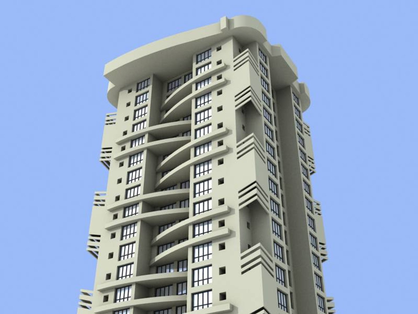 3d Mumbai Skyscraper Building Model
