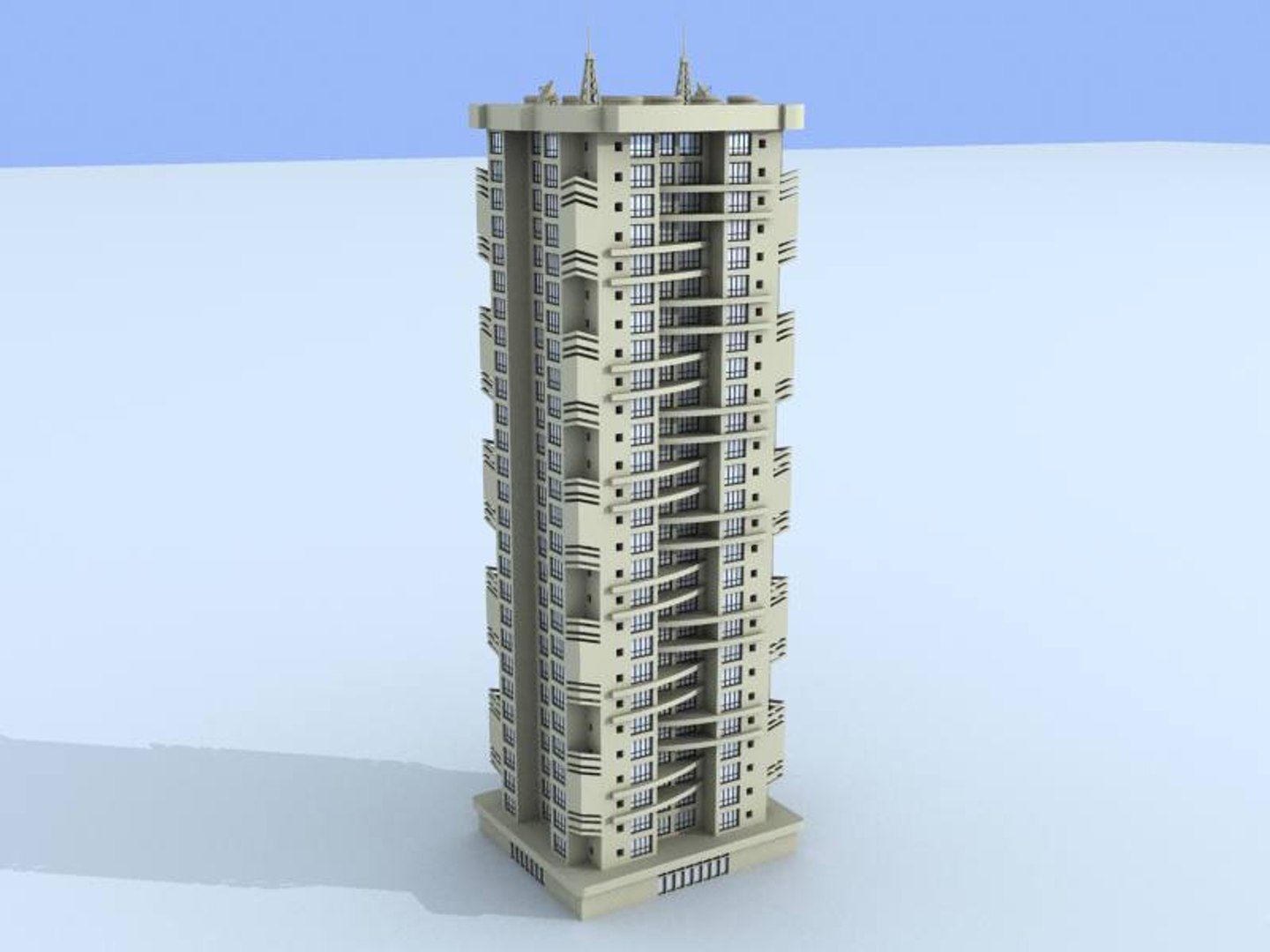 3d Mumbai Skyscraper Building Model