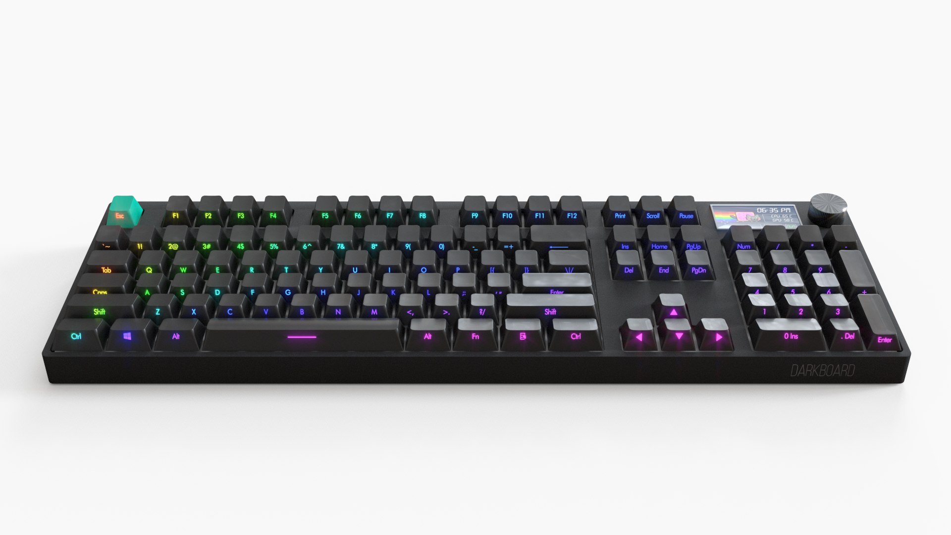 3D Mechanical Keyboard With RGB Light - TurboSquid 2182718