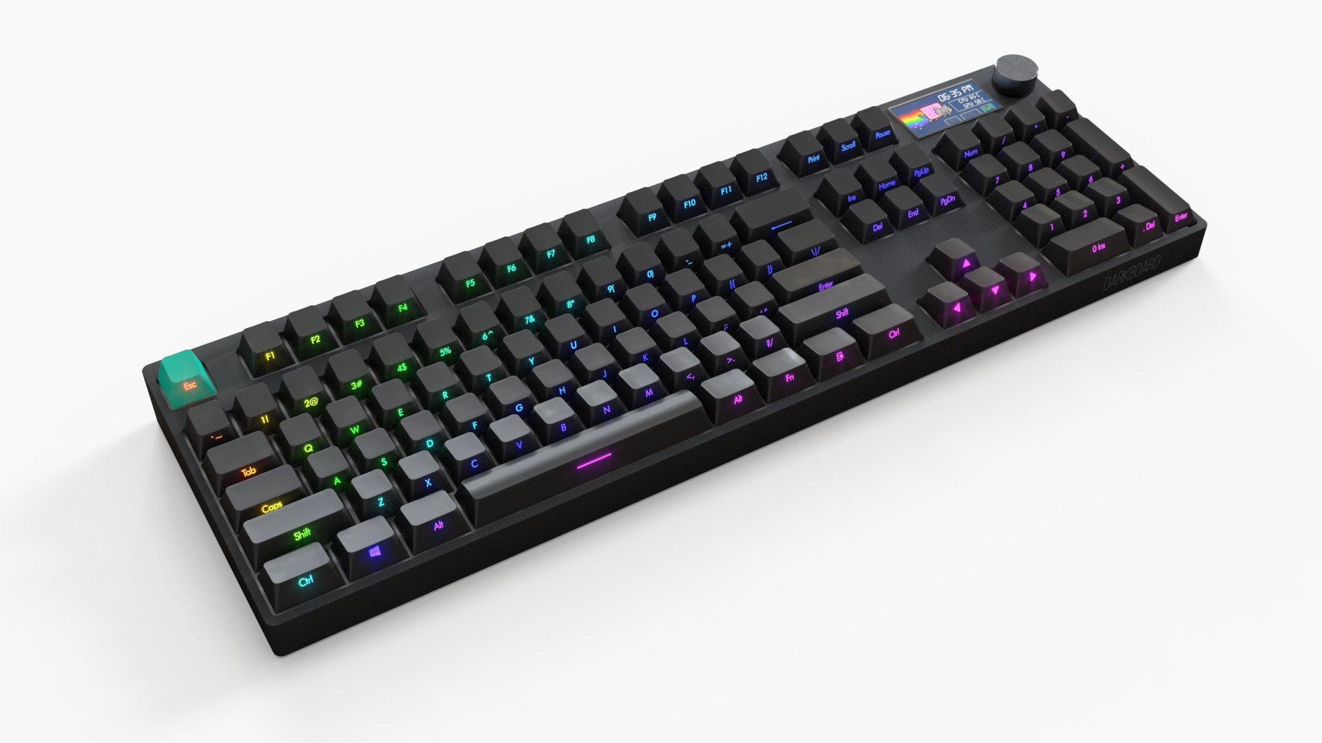 3D Mechanical Keyboard With RGB Light - TurboSquid 2182718